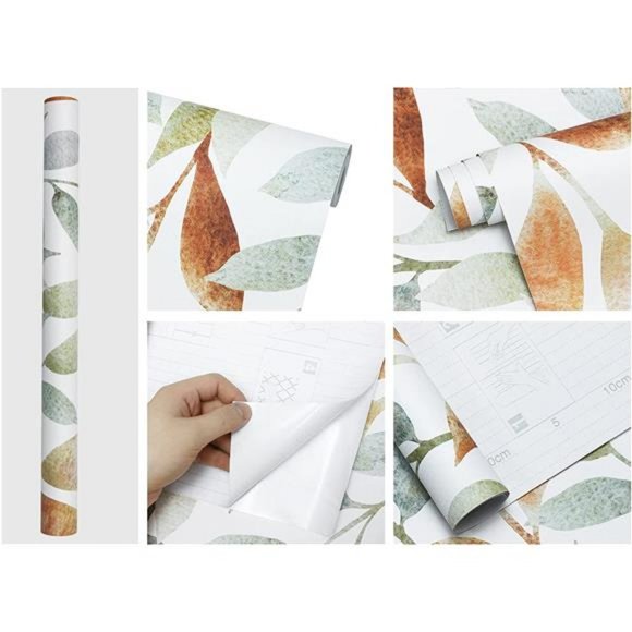Wall Decor | Peel And Stick Wallpaper Boho Leaf Stick On Wallpaper ...